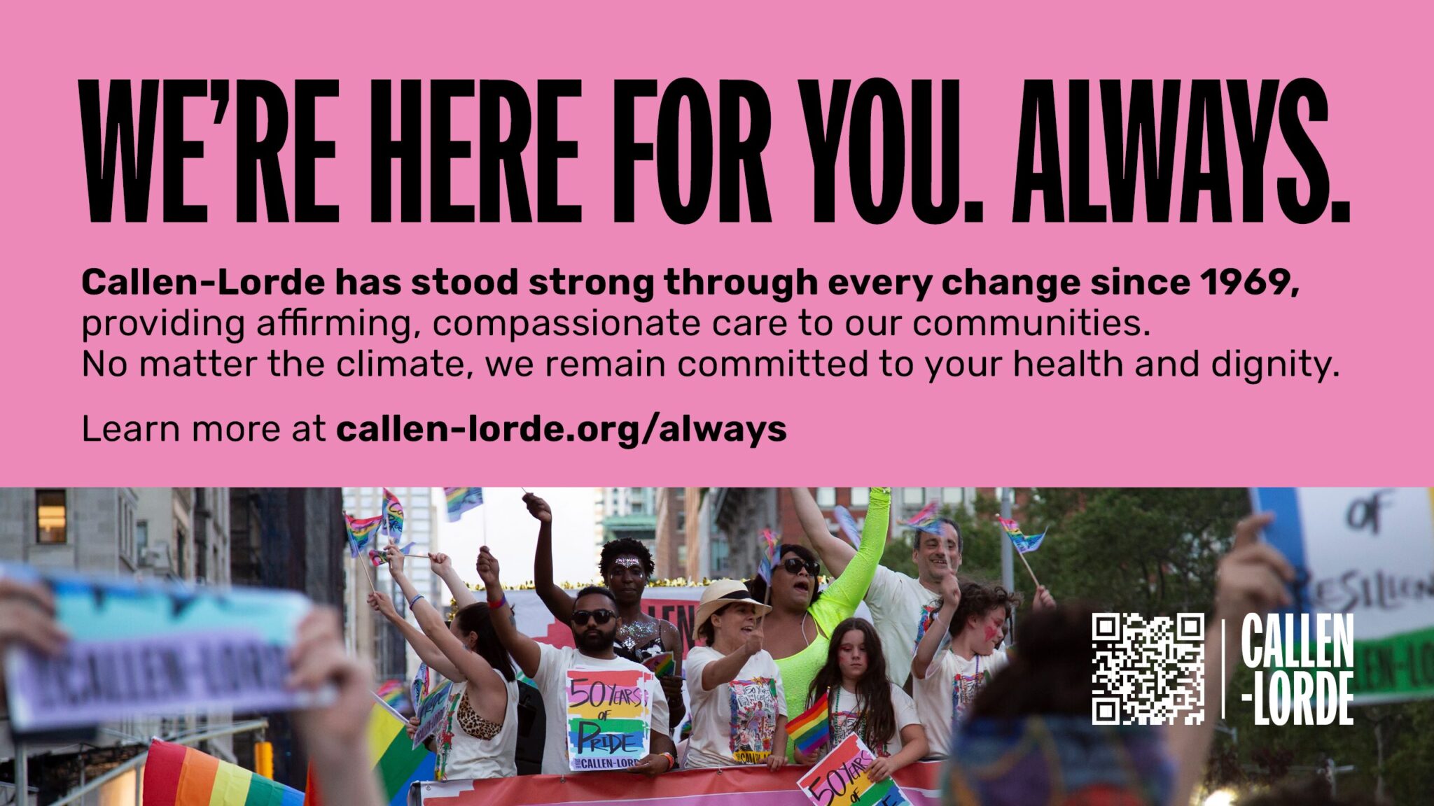 We're Here for You. Always. - Callen-Lorde